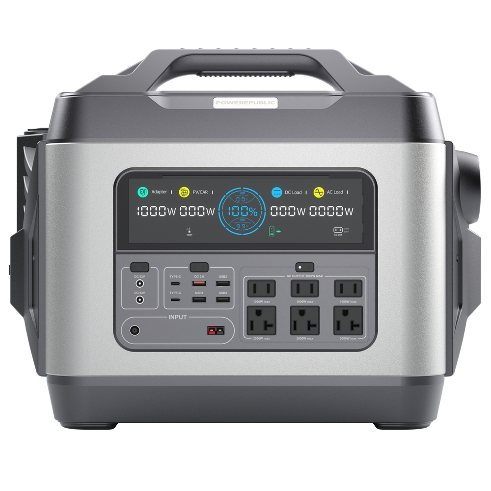 T3000 Power Station | 3000W 3200Wh - POWEREPUBLIC